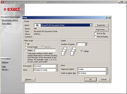 How-to: Installing and using Exact Synergy Enterprise Document Downloader for printing bulk ...