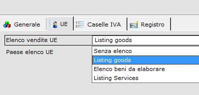 Immettere dati INTRASTAT nei registri IVA