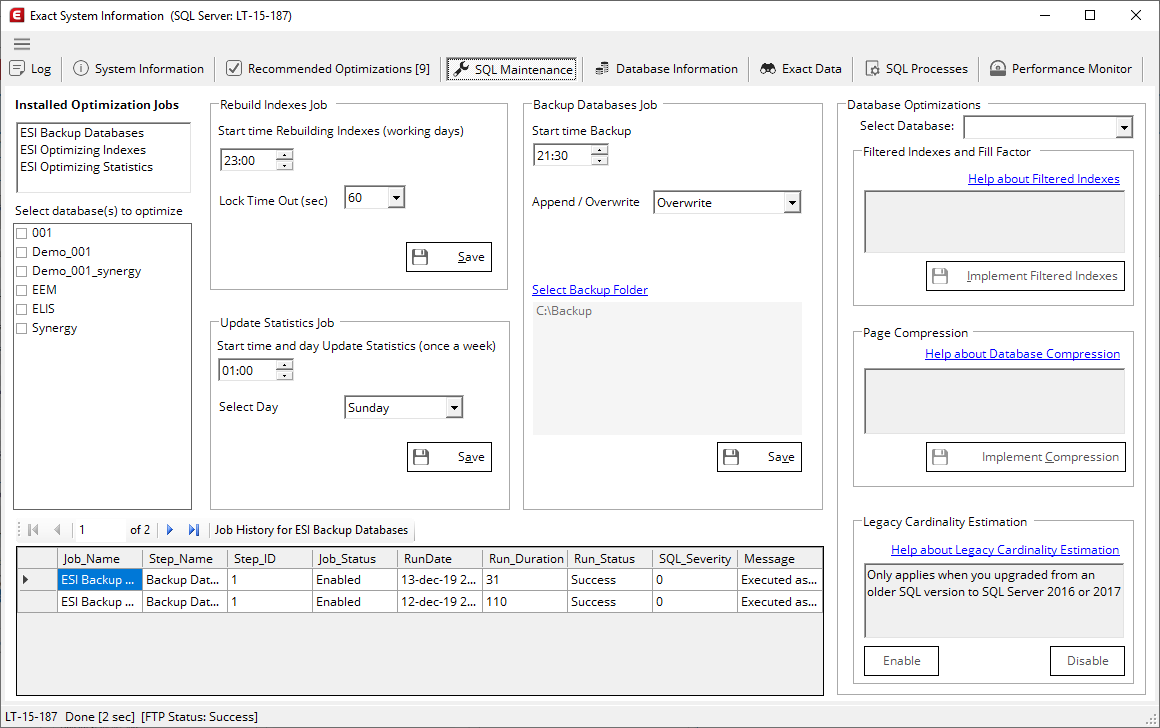 Exact System Information (ESI) Help File