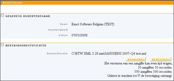 Intervat II - De elektronische BTW-aangifte in Exact Globe for Windows