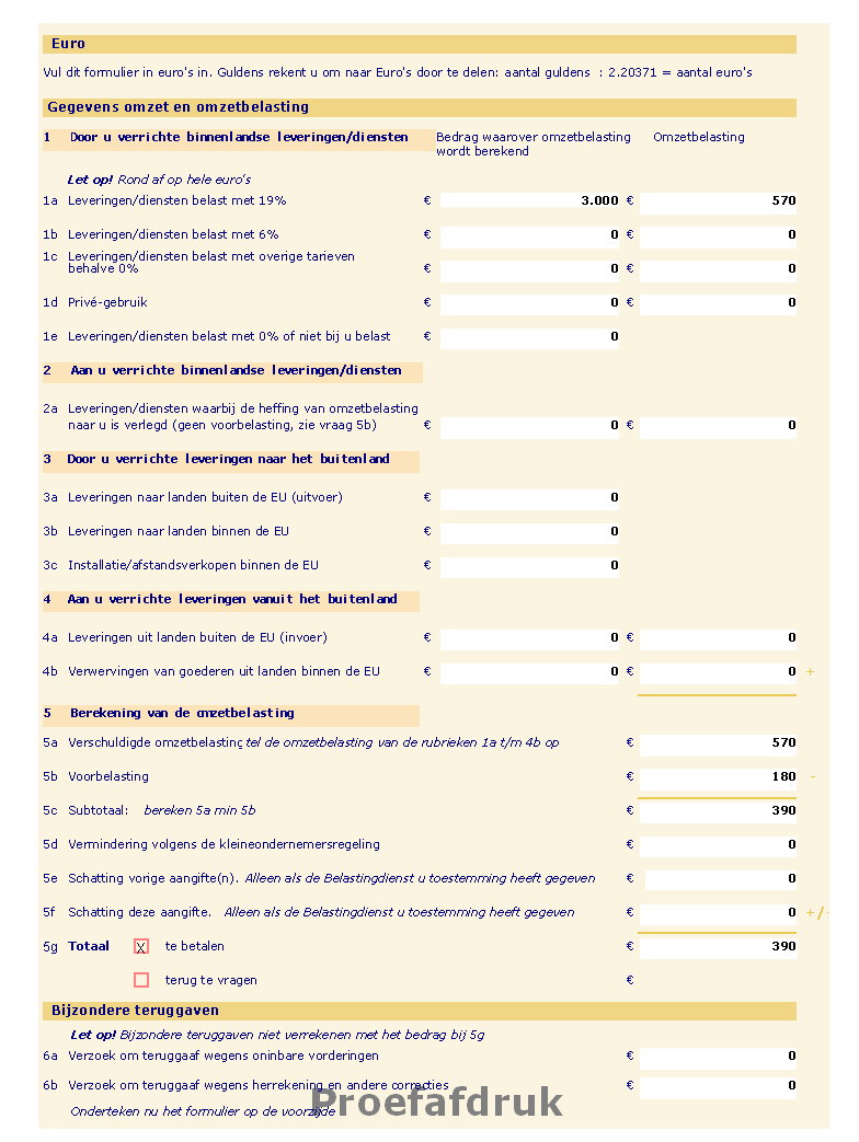 BTW-Aangifte - Stap 1: Een proef BTW-aangifte opvragen in Exact Compact
