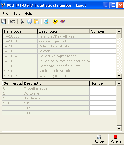 Definições INTRASTAT