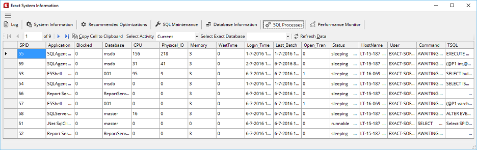 Exact System Information (ESI) Help File