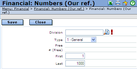 Creating Our Reference Numbers