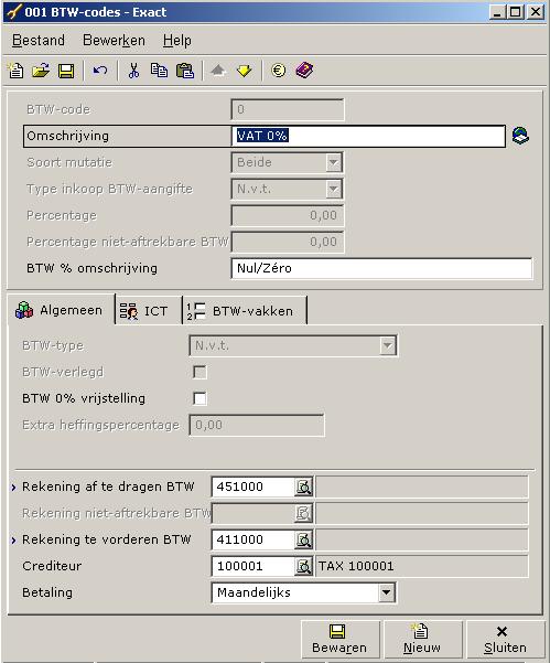 Hoe maak ik BTW-codes aan (Belgium licence only)?
