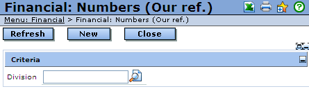 Displaying Our Reference Numbers